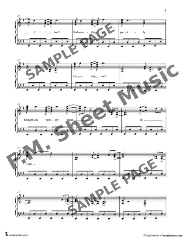 Paranoid (Intermediate Piano) By Black Sabbath, Ozzy Osbourne, Weezer - F.M. Sheet Music - Pop ...